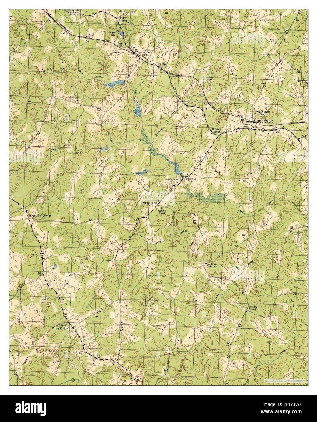 Buckner, Virginia, map 1943, 1:31680, United States of America by ...