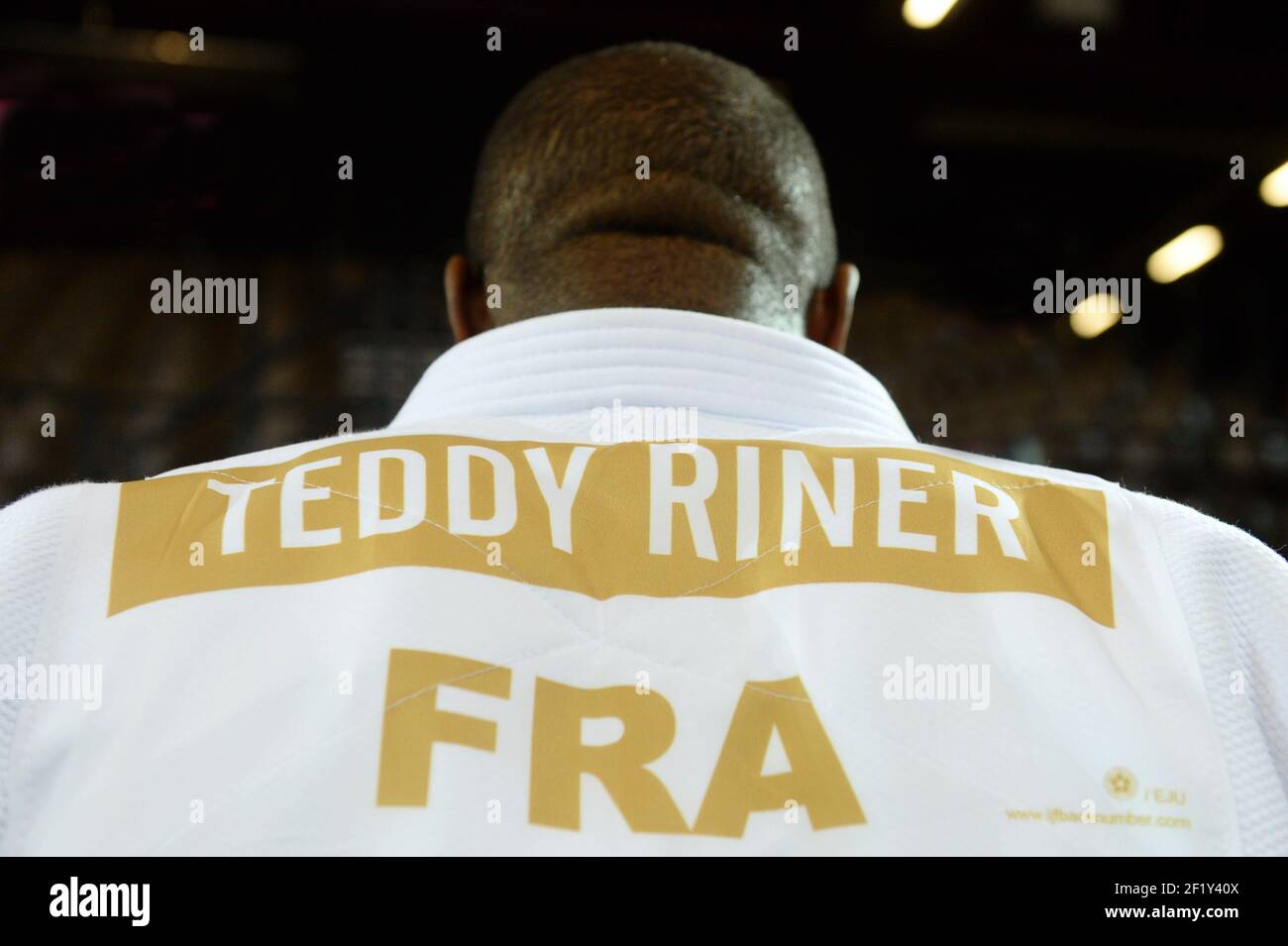 Teddy Riner (+ 100kg) from France wins the final of the European ...