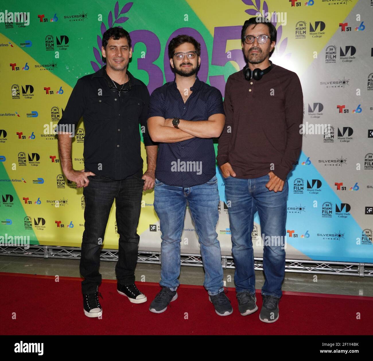 MIAMI, FL - MARCH 9: Actor Adrian Has, Director Jose-Maria Cabral and ...