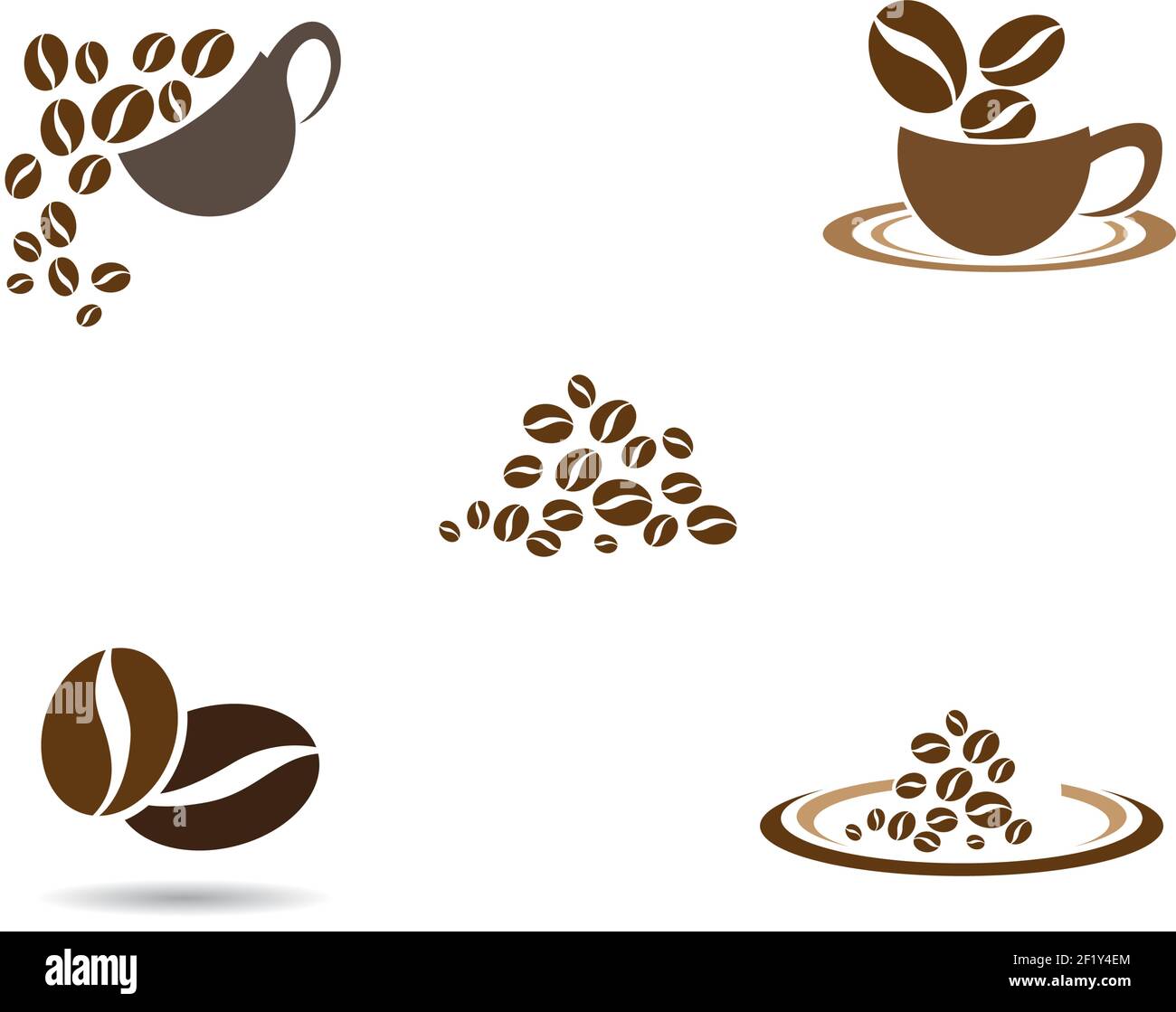 Coffee cup logo template vector icon design Stock Vector Image & Art ...