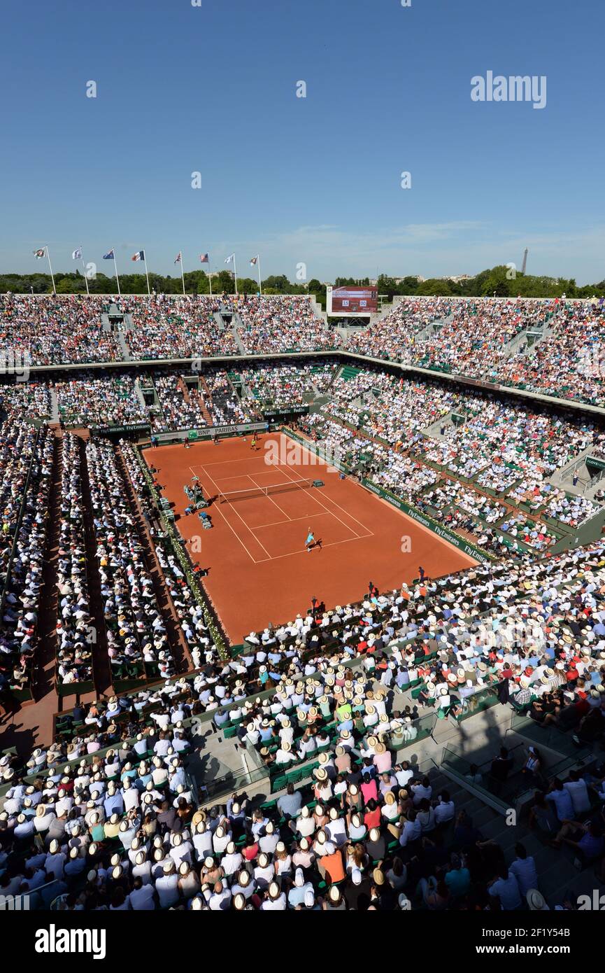 Illustration of the Philippe Chatrier court during the French Tennis ...