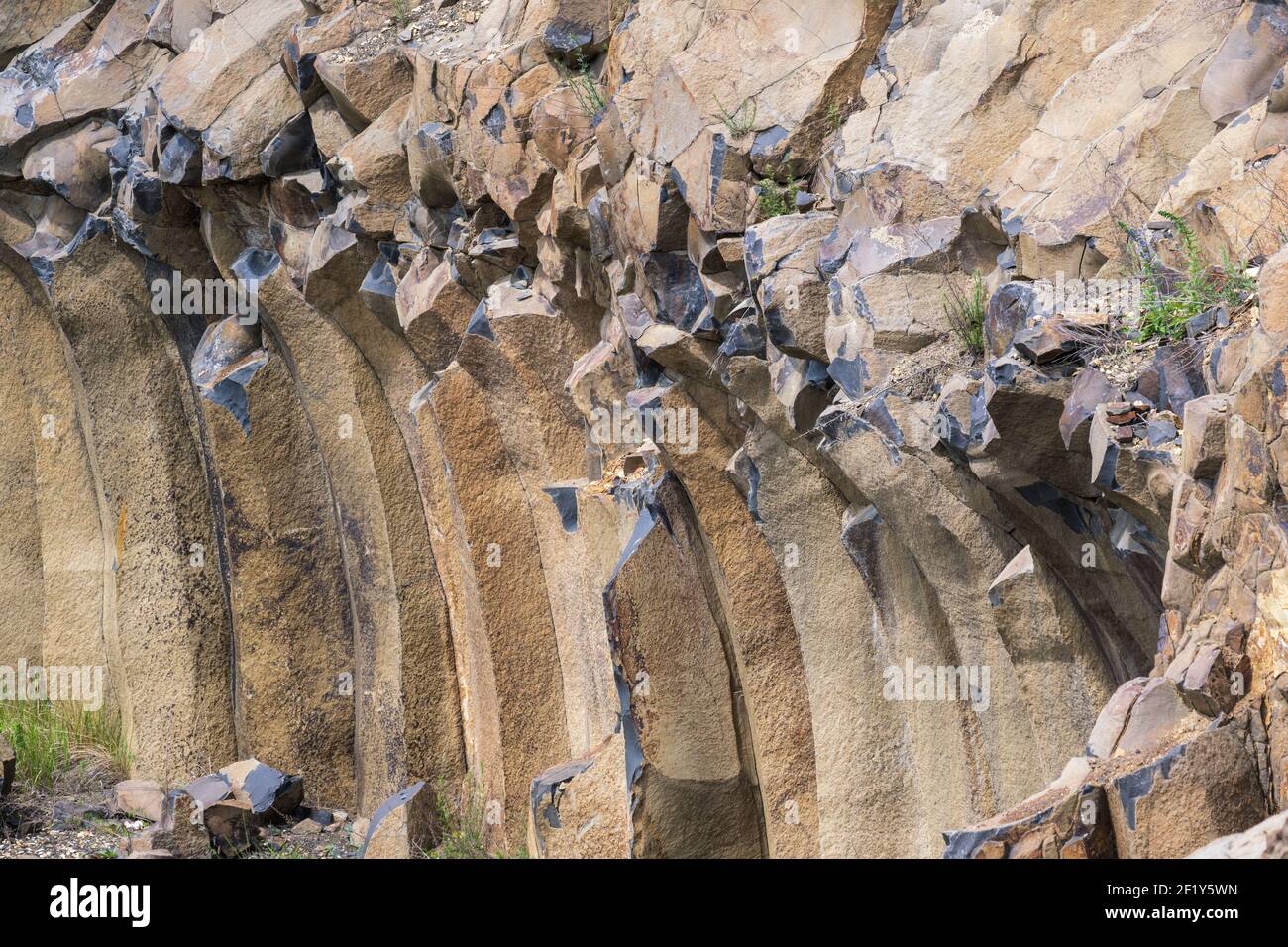 Basalt Pillars Geological Reserve, Ukraine Stock Photo - Alamy