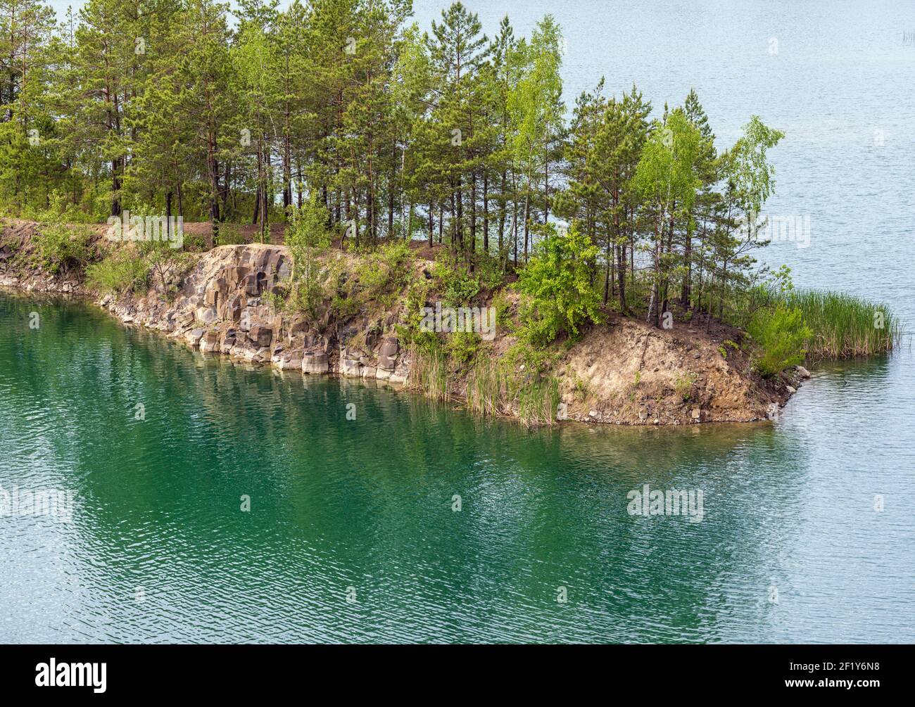 Summer basalt pillars geological reserve and basaltove lake hi-res ...