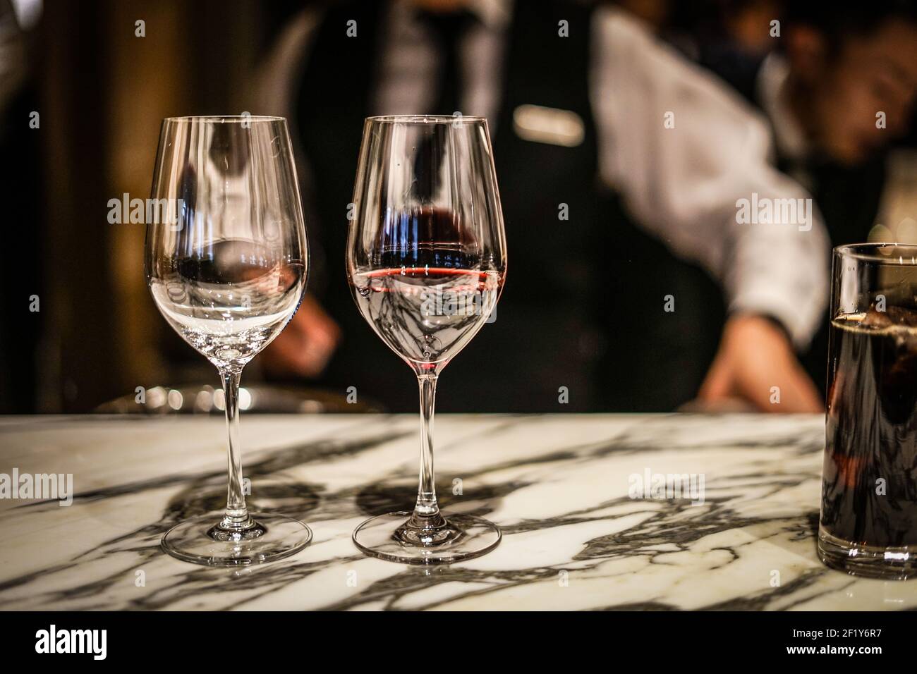 Stylish wine glass image of Stock Photo - Alamy