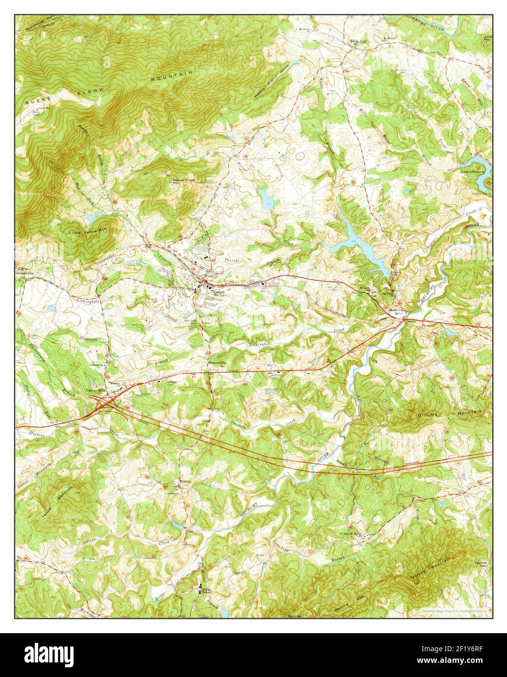 Map of crozet virginia hi-res stock photography and images - Alamy