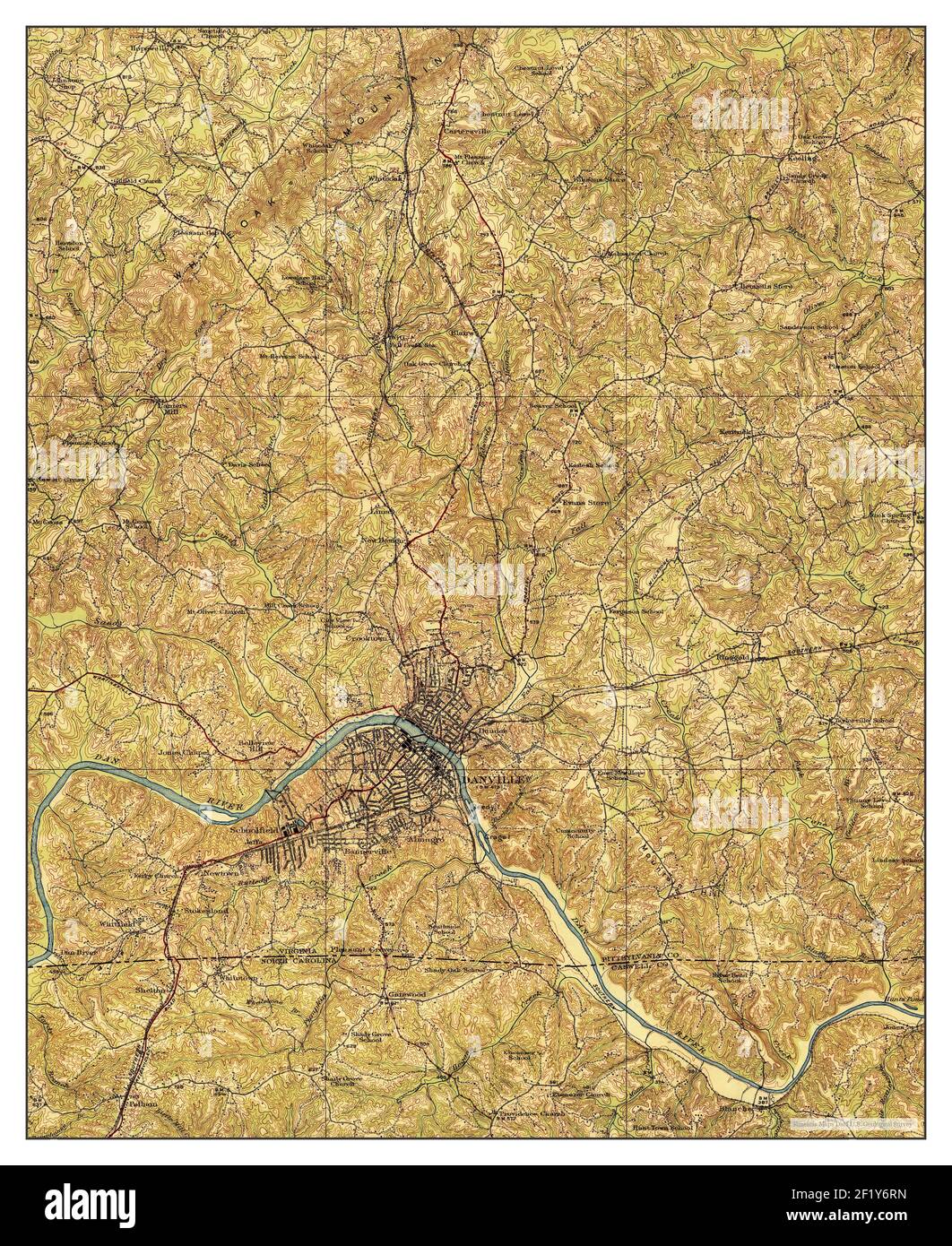 Danville map Cut Out Stock Images & Pictures - Alamy