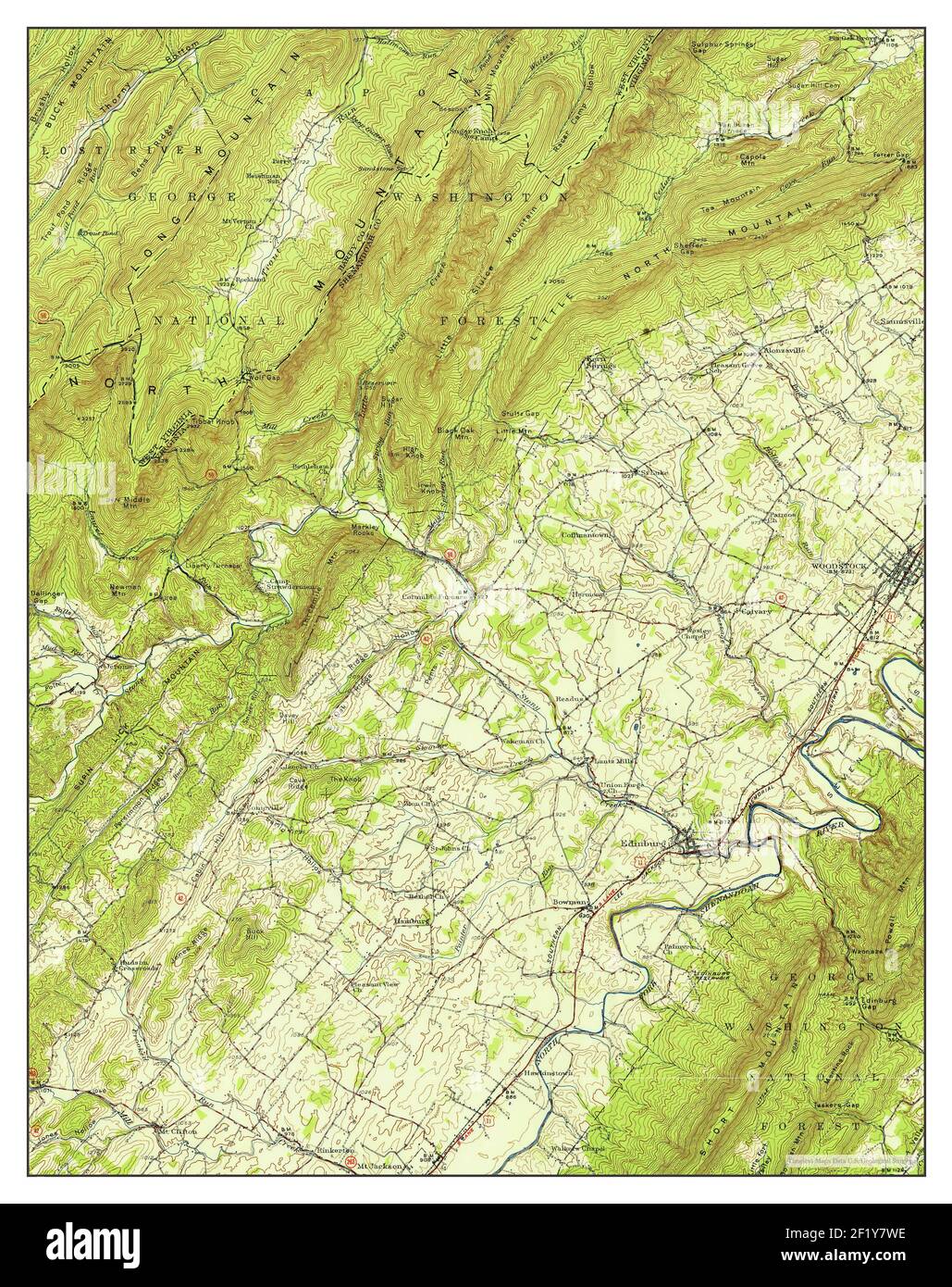 Map of edinburg hi-res stock photography and images - Alamy