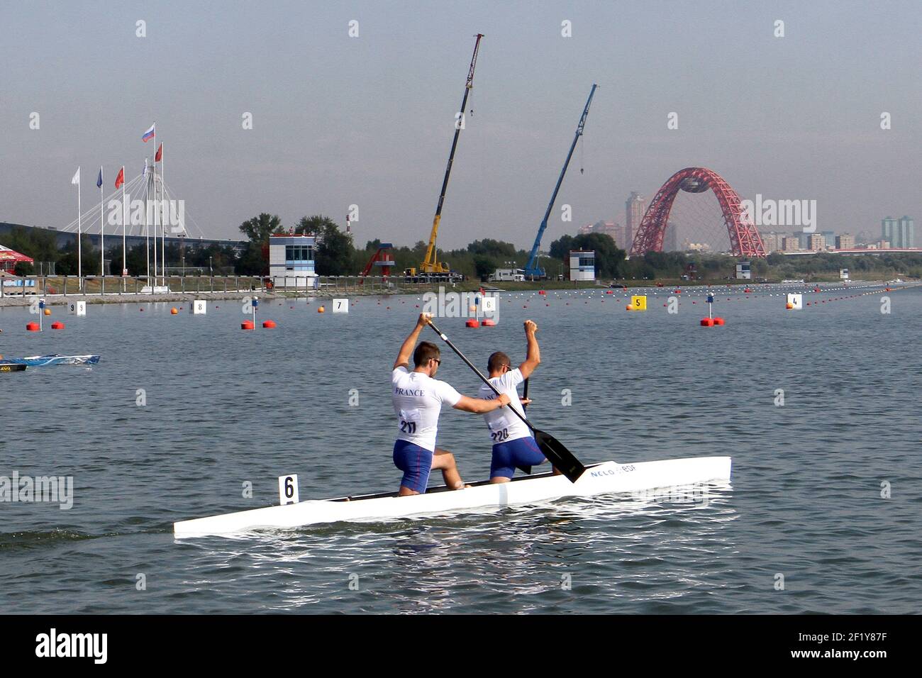 Mathieu BEUGNET and Adrien BART (FRA) C2 M1000 during the Sprint World Championships 2014, in ...