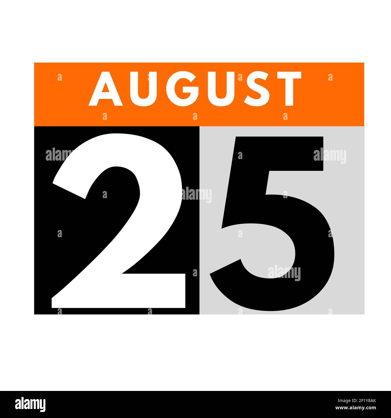 August 25 . flat daily calendar icon .date ,day, month .calendar for ... August 25 . flat daily calendar icon .date ,day, month .calendar for ...