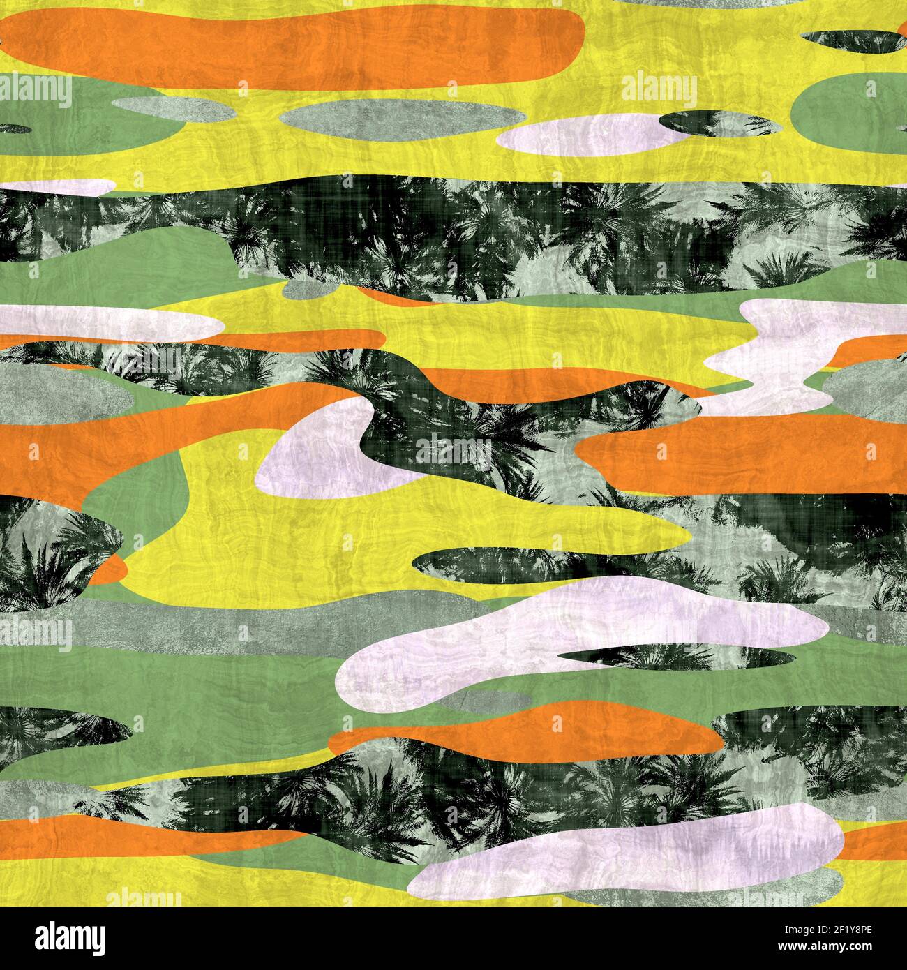 Seamless collage in camo shapes vivid montage Stock Photo - Alamy