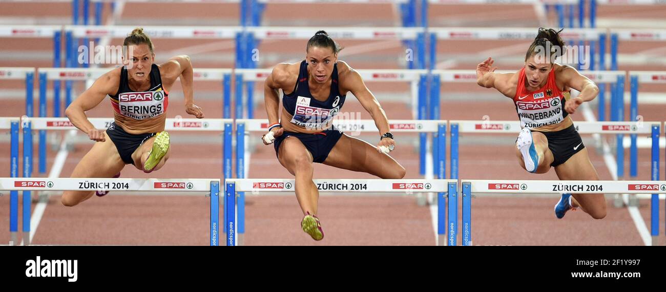 Cindy Billaud (Fra) / 100m hurdles competes during the Day one of the ...