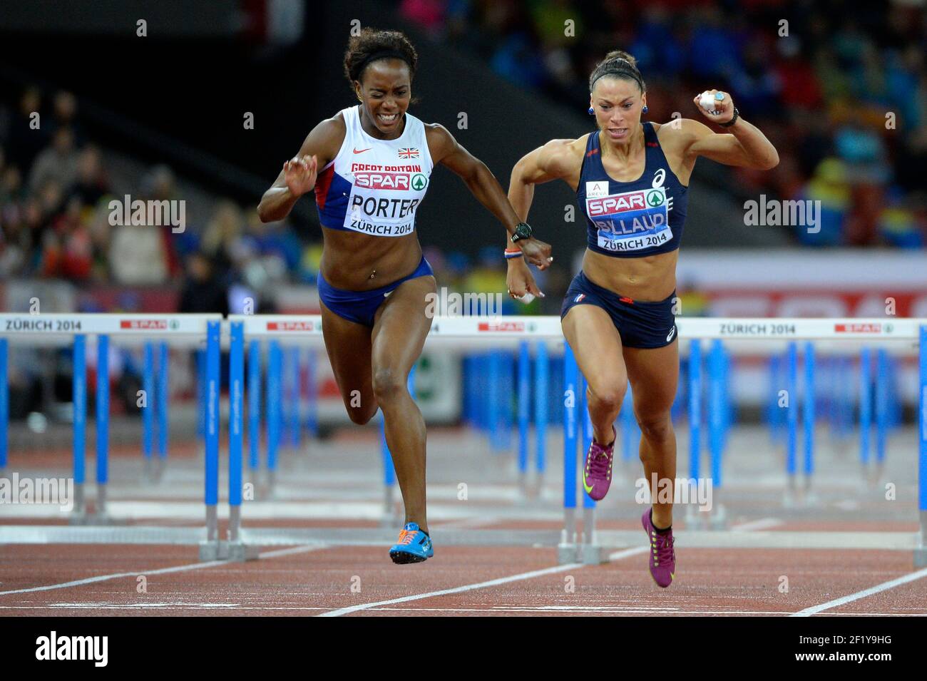 Cindy Billaud (FRA) / 100m Hurdles / Silver Medal during the Day two of ...