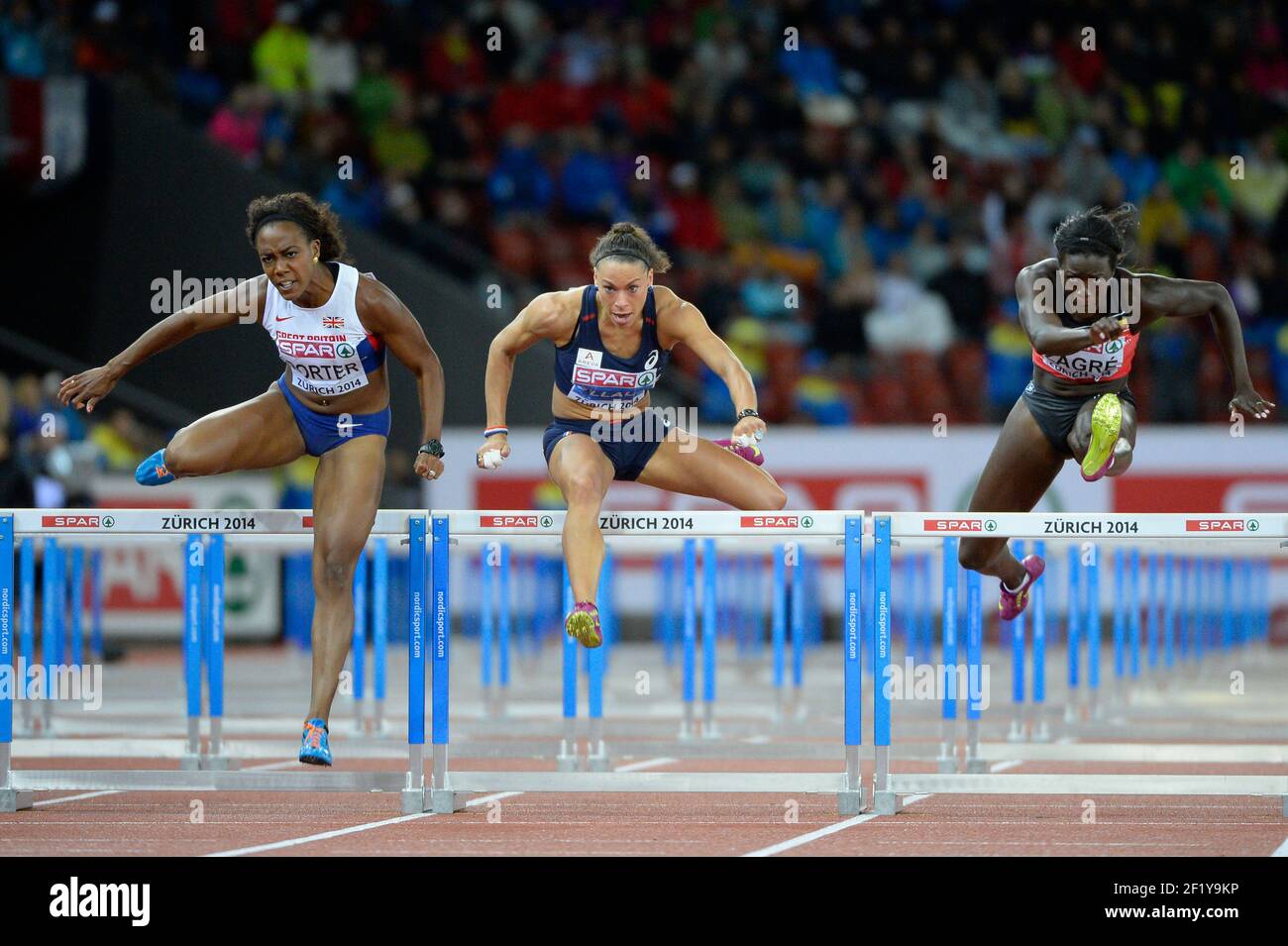 Cindy Billaud (FRA) / 100m Hurdles / Silver Medal during the Day two of ...