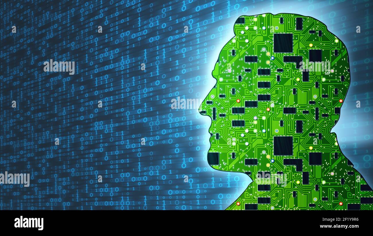 Digital brain circuit board hi-res stock photography and images - Alamy