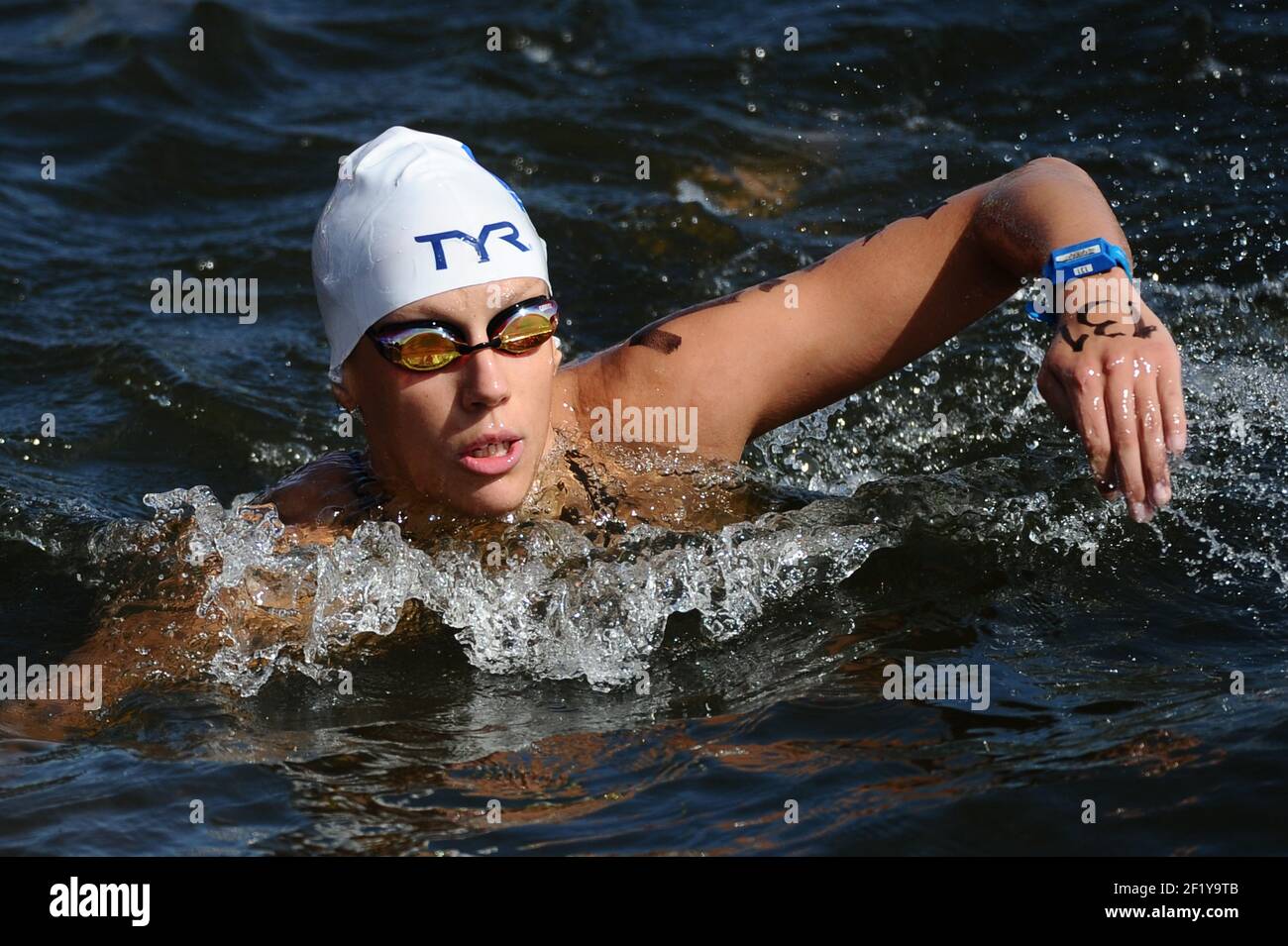 Morgane Rothon (FRA) on 10 kms Open Water Womens during the 32nd LEN ...