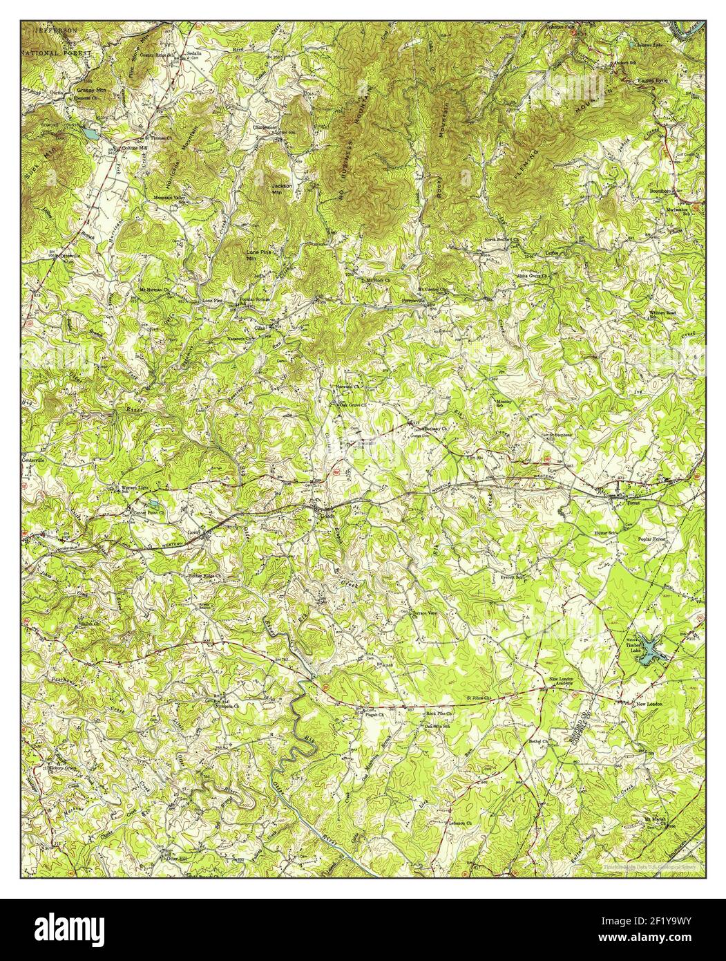 Goode, Virginia, map 1950, 1:62500, United States of America by ...
