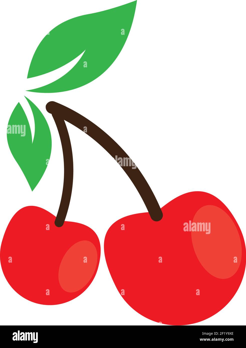Cherry logo template vector icon illustration design Stock Vector Image ...