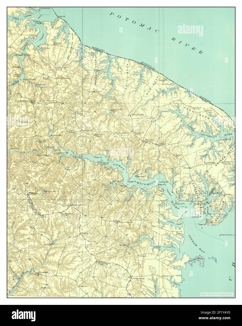 Heathsville map hi-res stock photography and images - Alamy