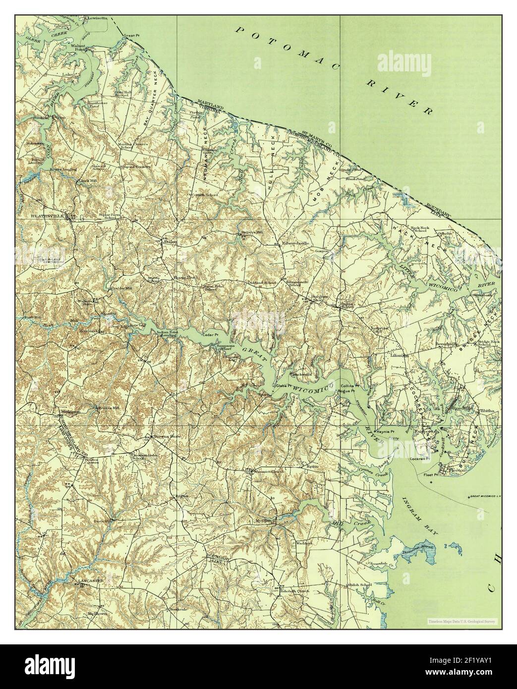 Heathsville virginia map hi-res stock photography and images - Alamy