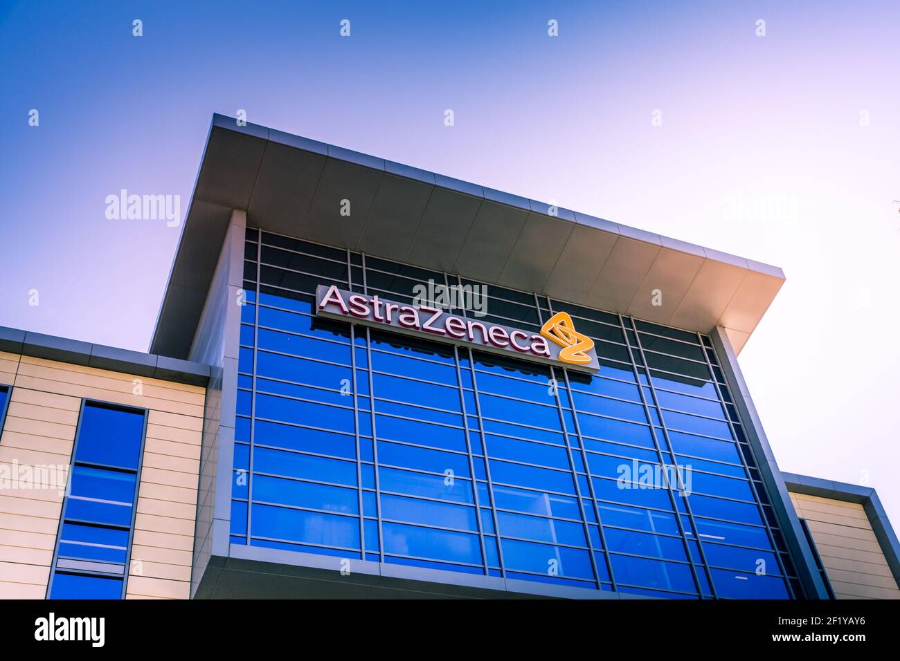 South San Francisco, CA, USA - February 24, 2021: Closeup of ...