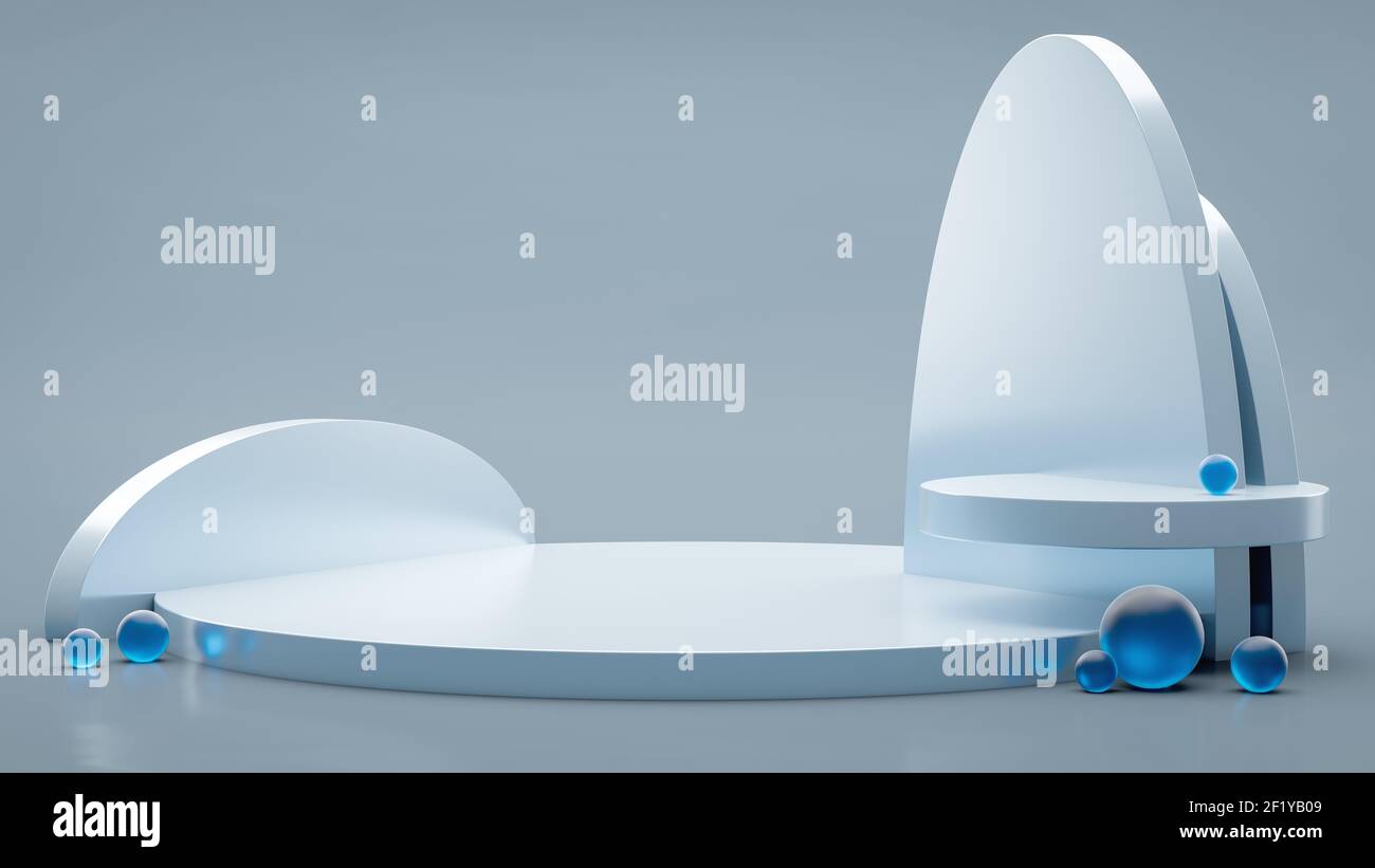 Mockup podium abstract geometric design Stock Photo - Alamy