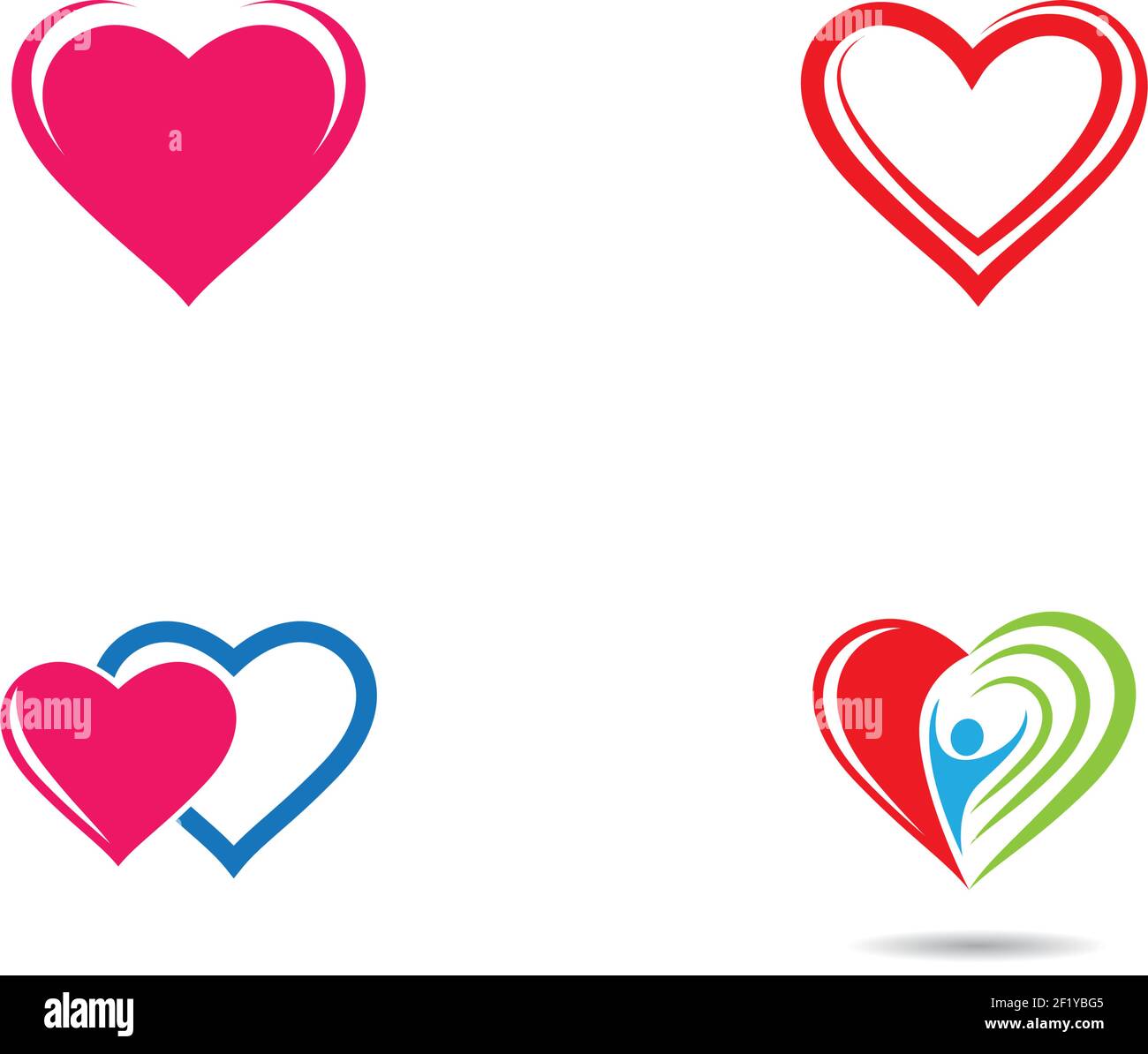 Love logo template symbol icon illustration design Stock Vector Image ...