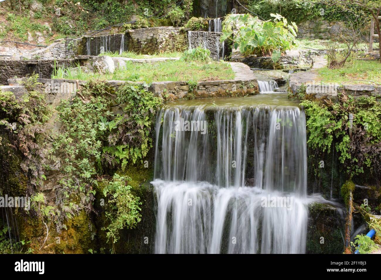 Waterfalls at Argiroupoli,, Crete Stock Photo - Alamy