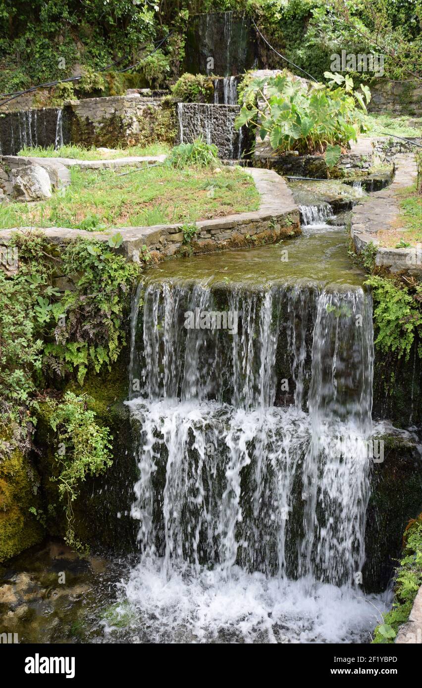 Waterfalls at Argiroupoli,, Crete Stock Photo - Alamy