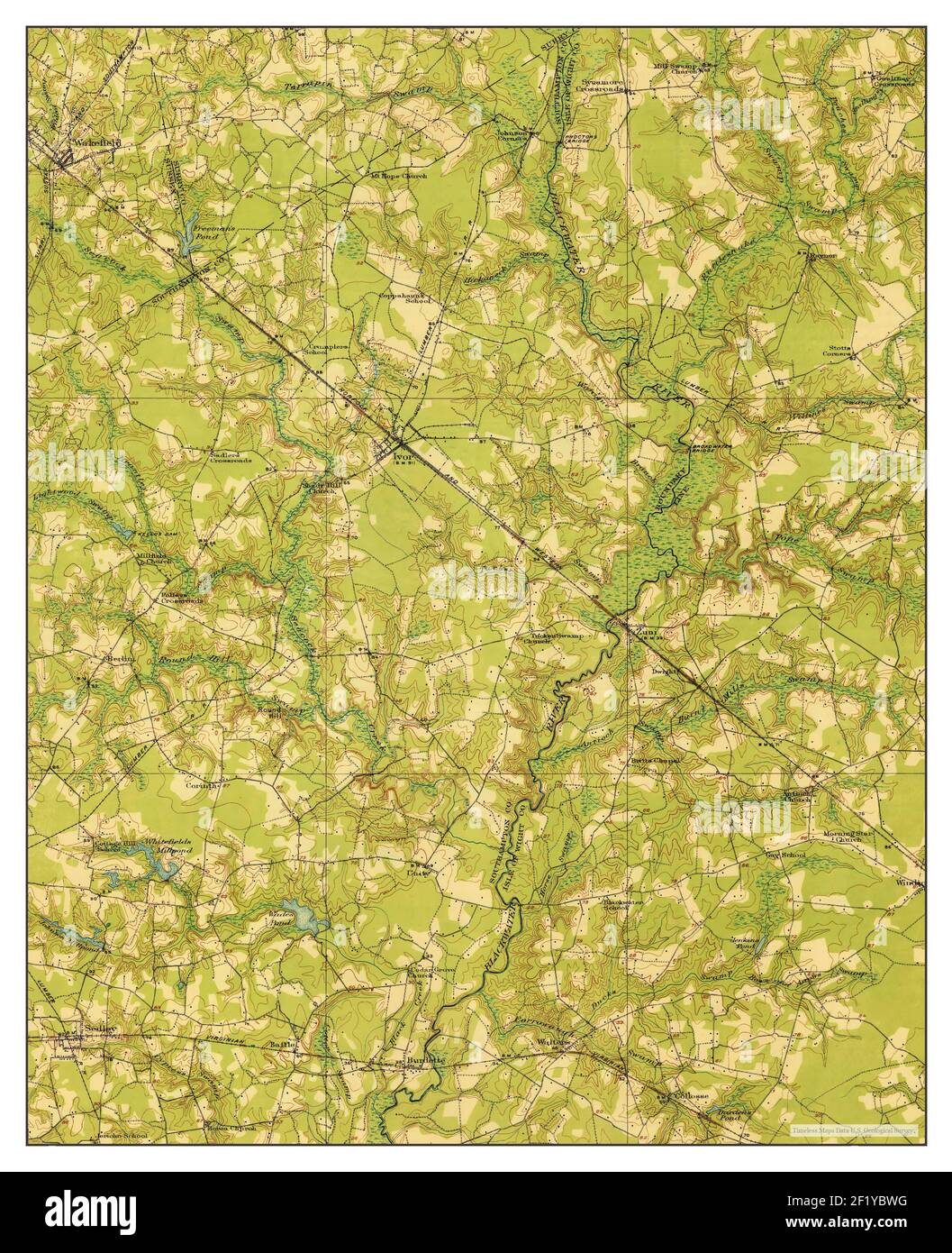 Map of virginia 1920 hi-res stock photography and images - Alamy