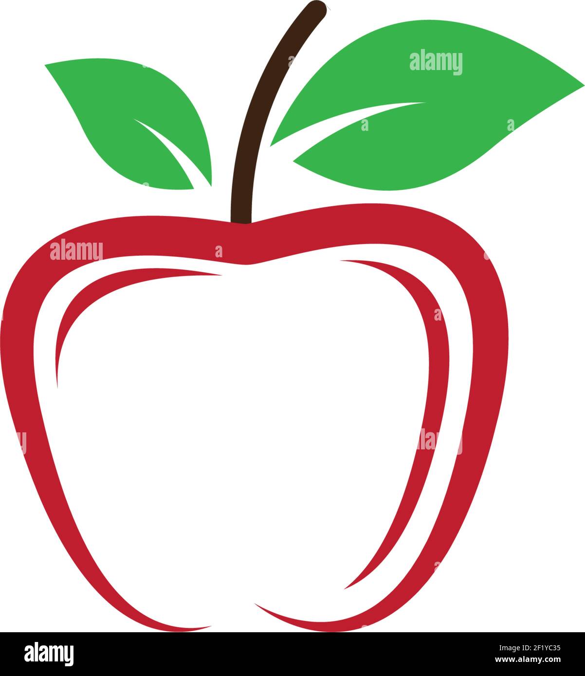 Apple logo template vector icon illustration design Stock Vector Image ...