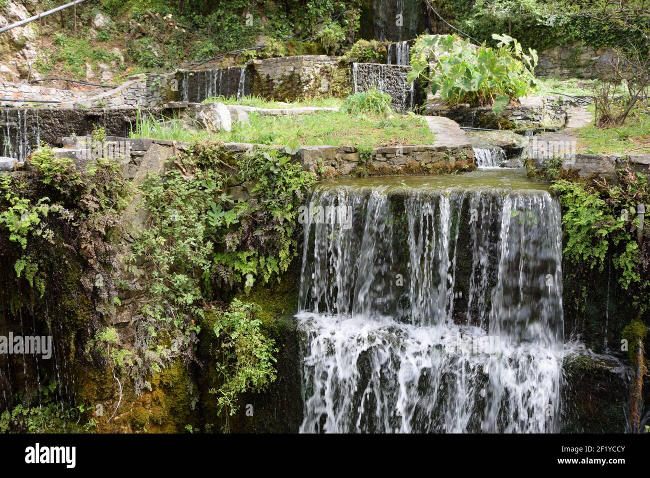 Waterfalls at Argiroupoli,, Crete Stock Photo - Alamy