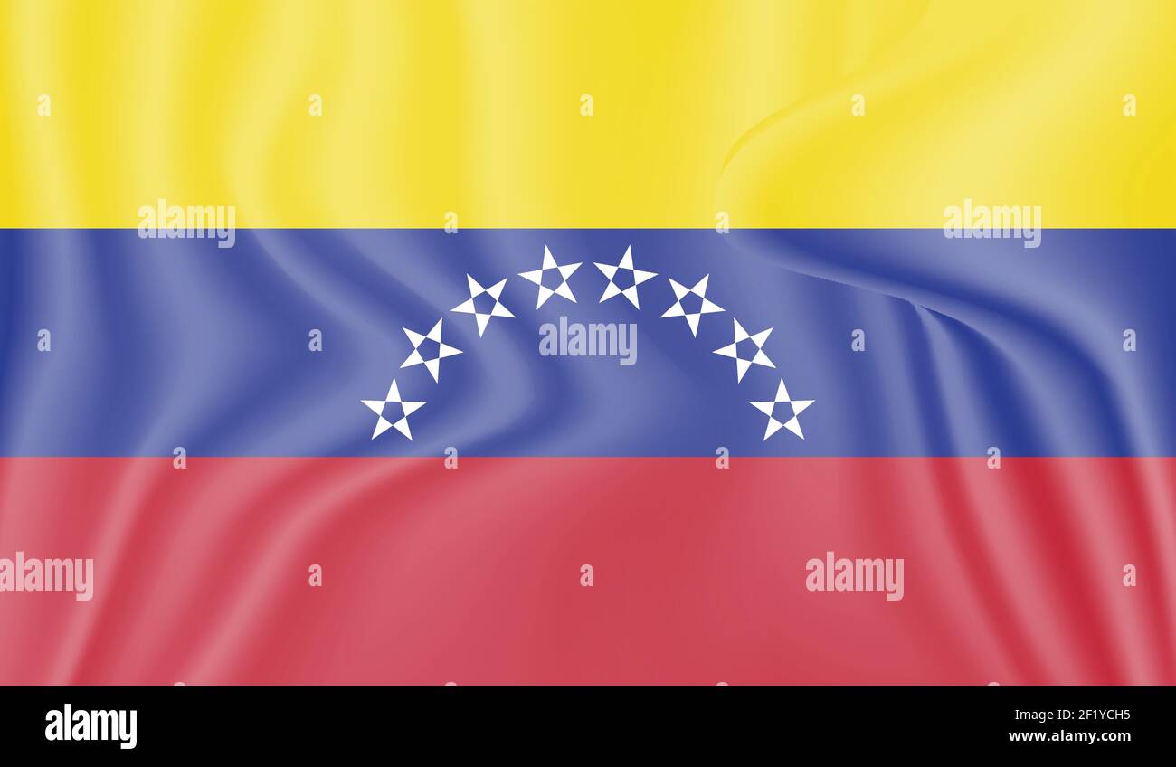 Venezuela flag with waving grunge texture. Vector background Stock ...