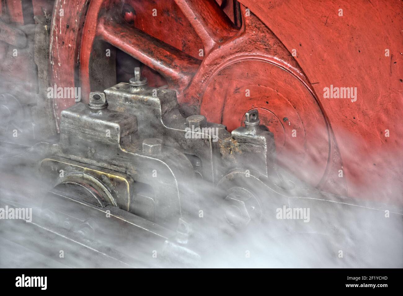 Steam locomotive wheel Stock Photo - Alamy