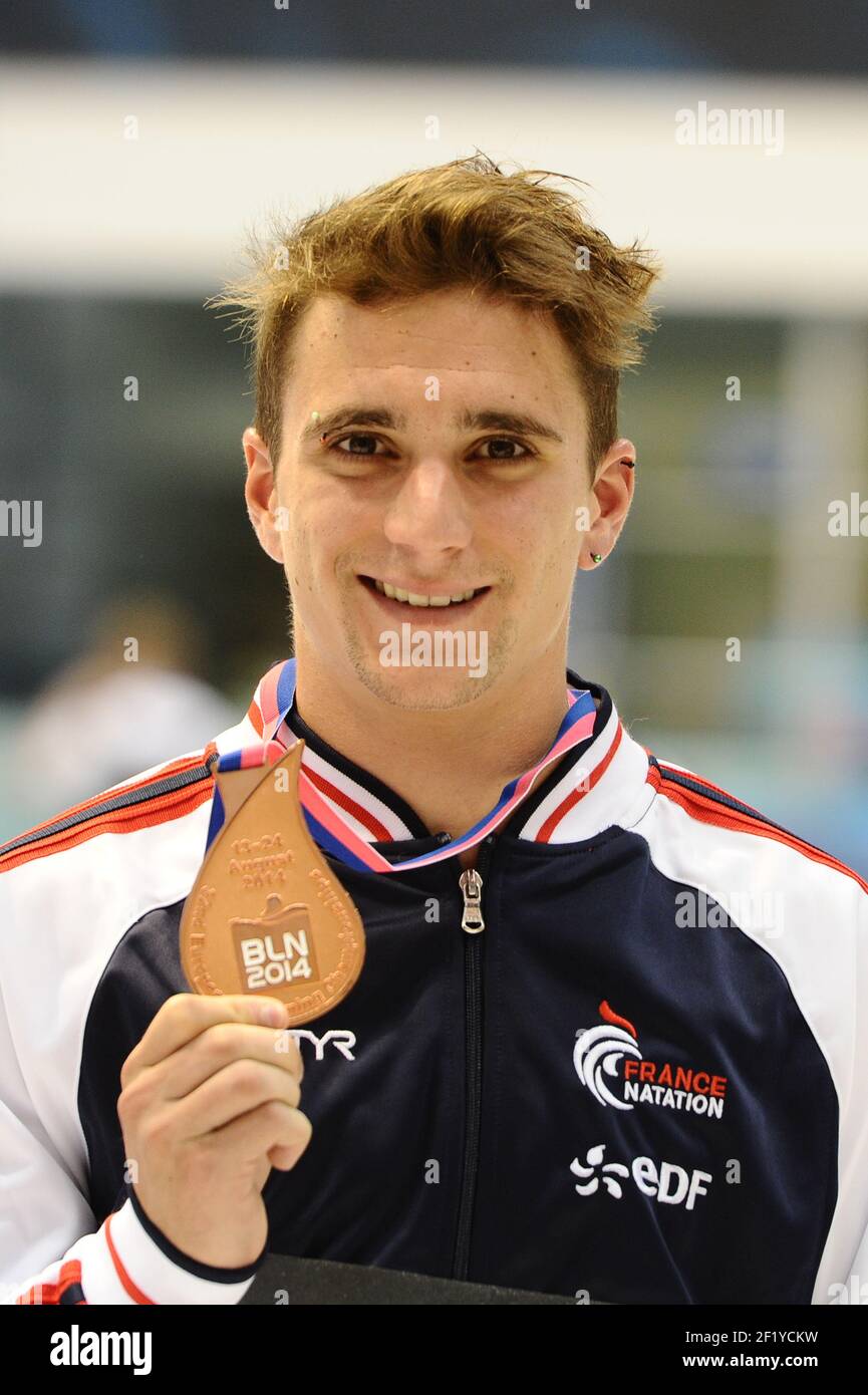 Mathieu Rosset (FRA) competes and wins the bronze medal on 1 m ...