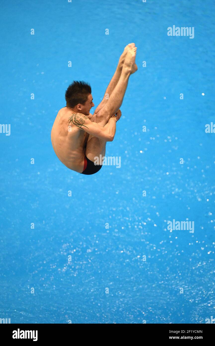 Mathieu Rosset (FRA) competes and wins the bronze medal on 1 m ...
