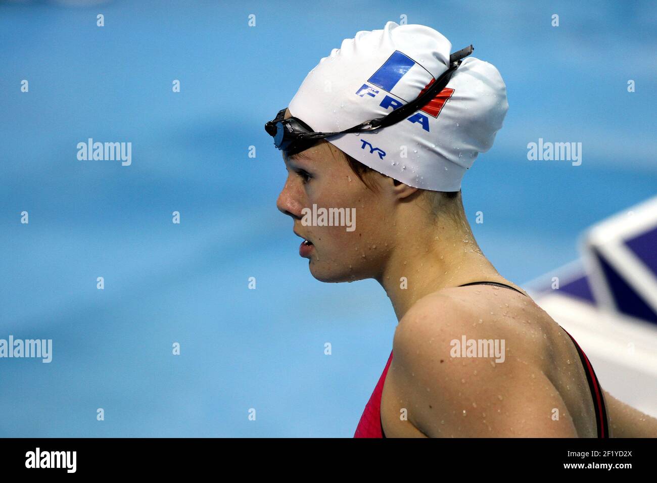 Pauline Mahieu (FRA) during the Swimming Women 50m Backstroke of ...