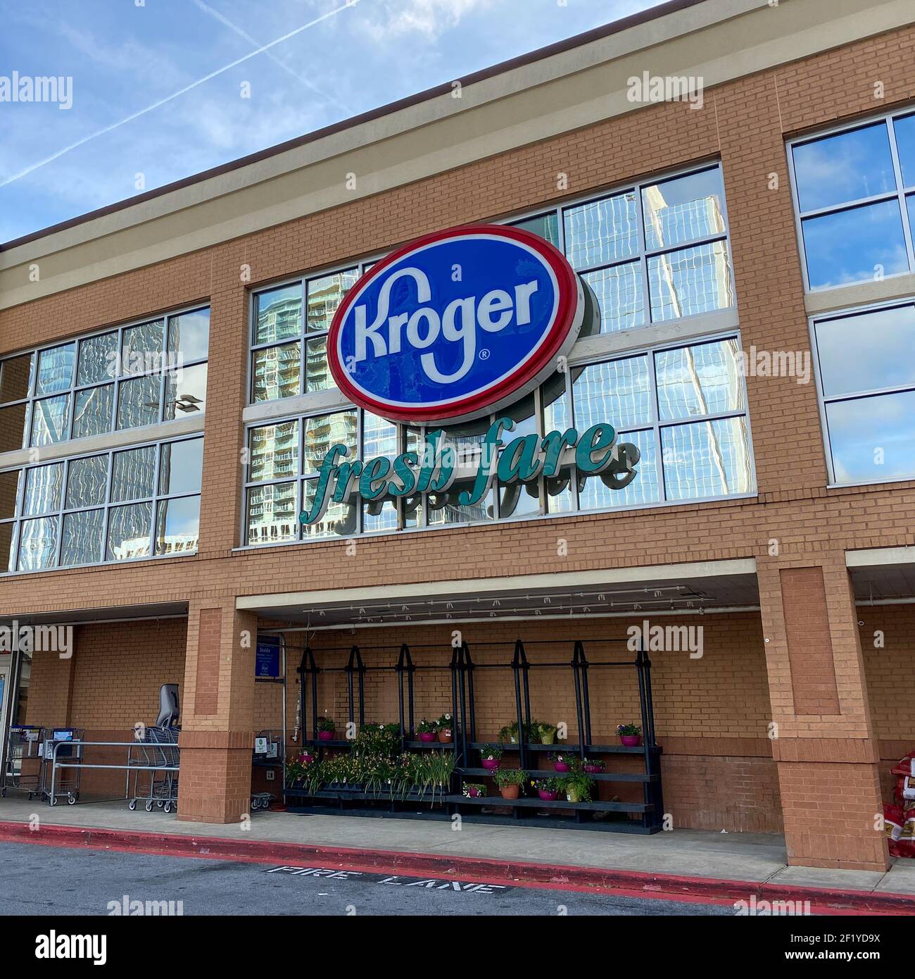 Atlanta, Georgia USA - March 21, 2020: The exterior of the Buckhead ...
