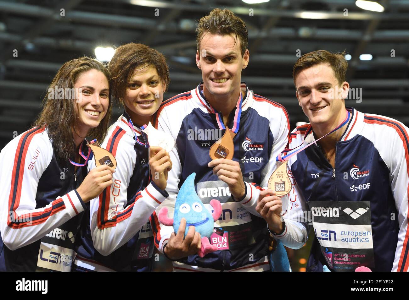 French Team Coralie Balmy, Anna Santamans, Gregory Mallet and Clement Mignon compete and win the ...