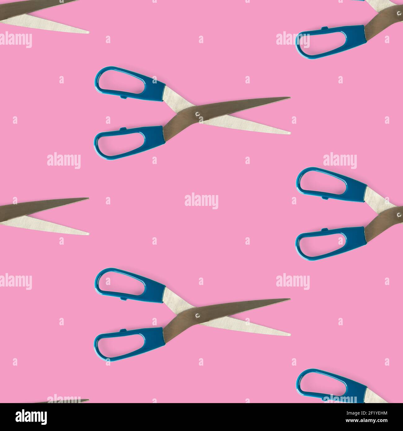 Seamless pattern of scissors separated flat layer. Scissors concept for ...
