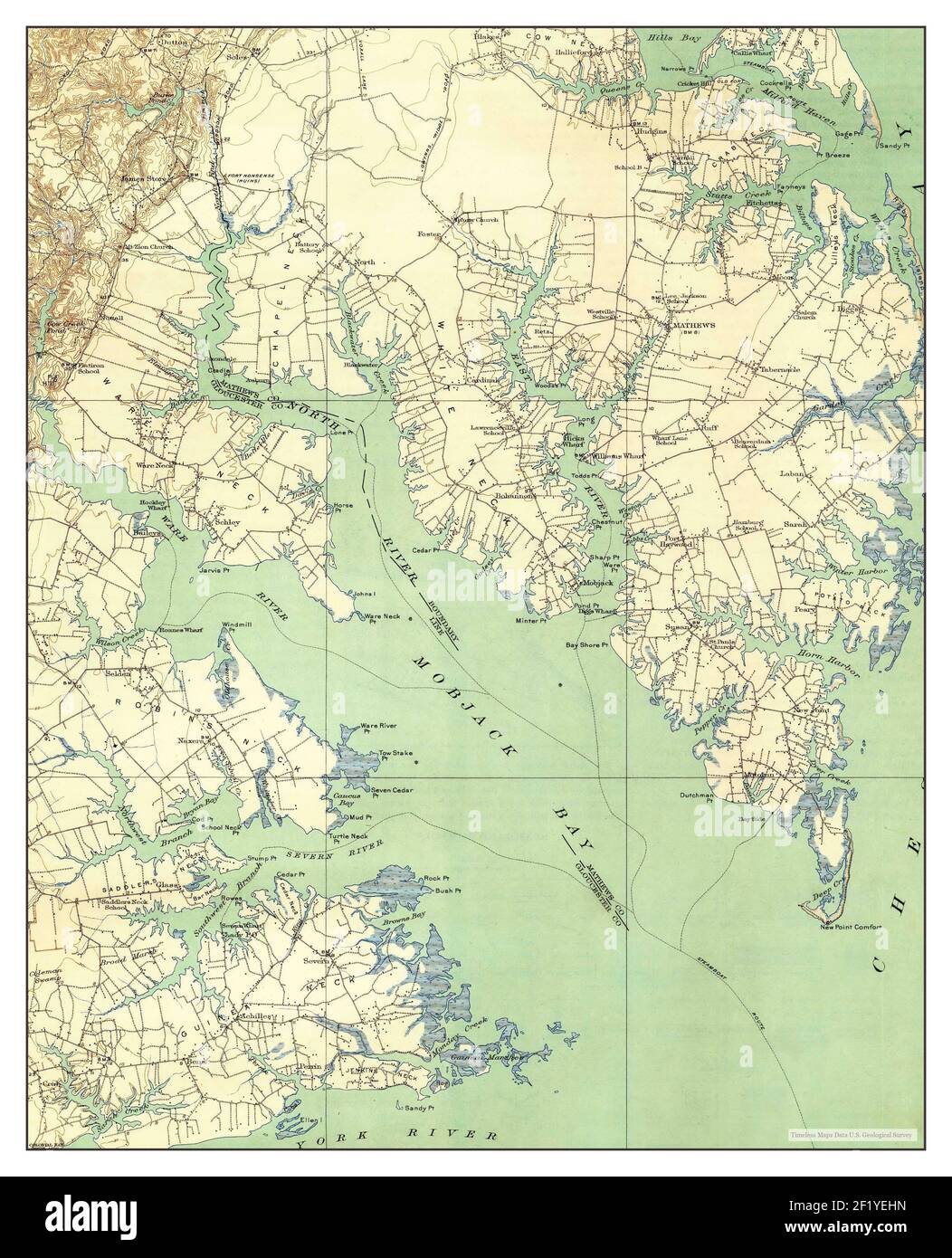 Map of mathews hi-res stock photography and images - Alamy