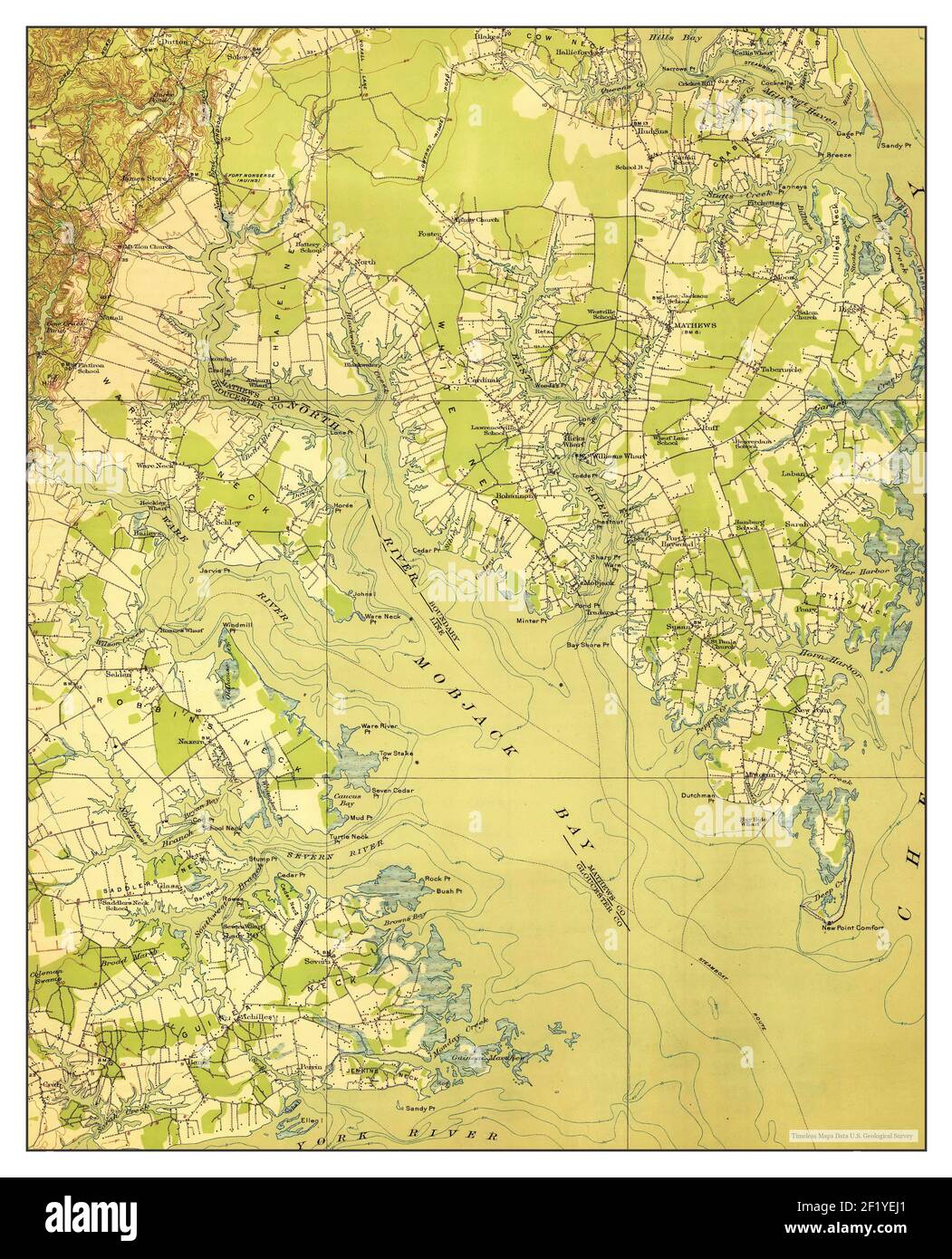 Map of mathews hi-res stock photography and images - Alamy