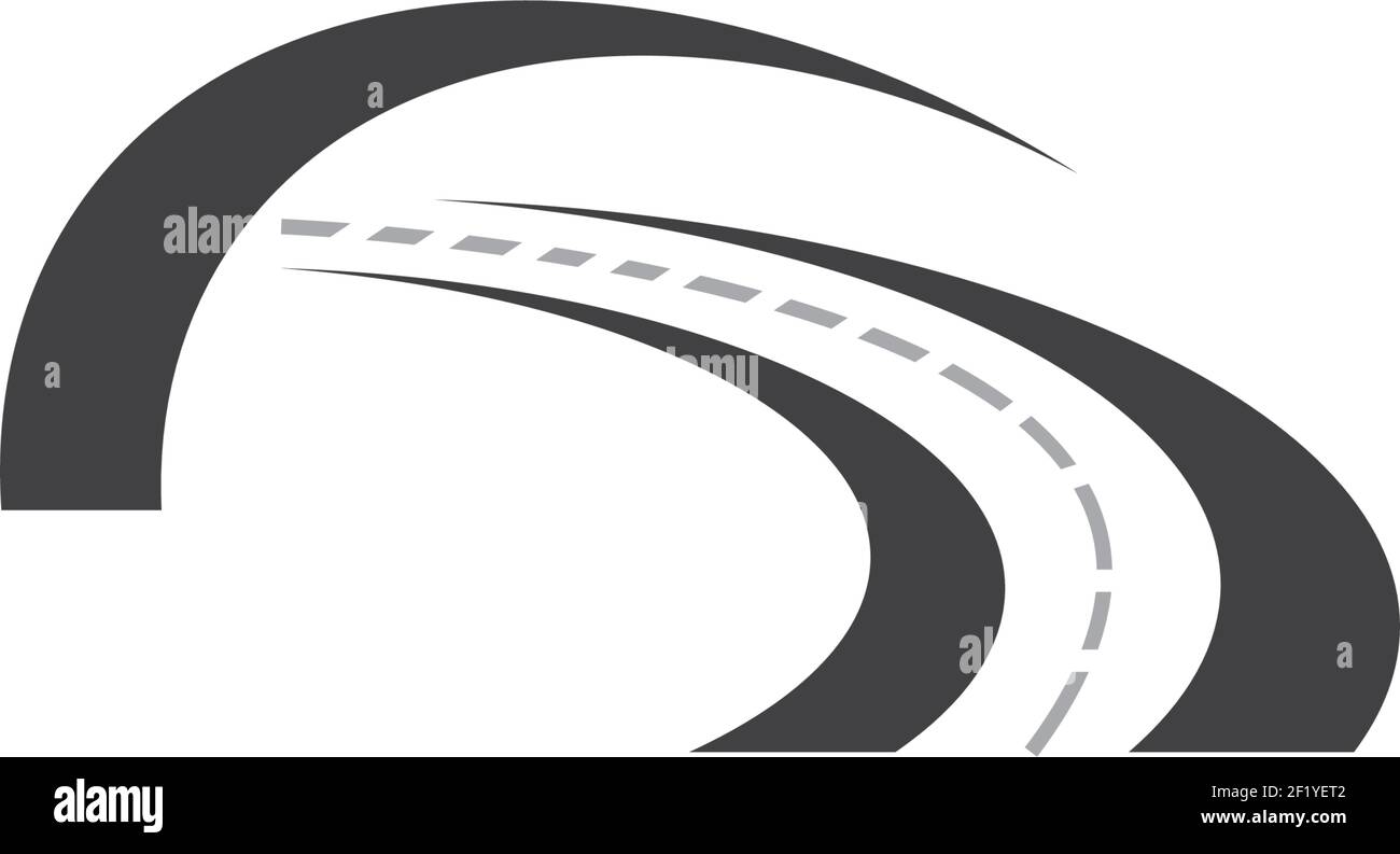 Road logo template vector icon illustration design Stock Vector Image ...