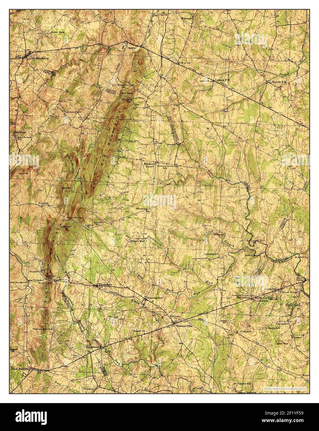 Middleburg, Virginia, map 1933, 1:62500, United States of America by ...
