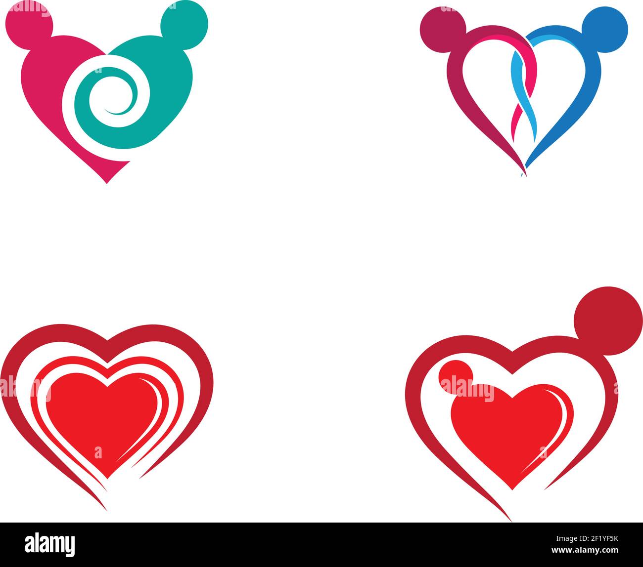 Love logo template symbol icon illustration design Stock Vector Image ...