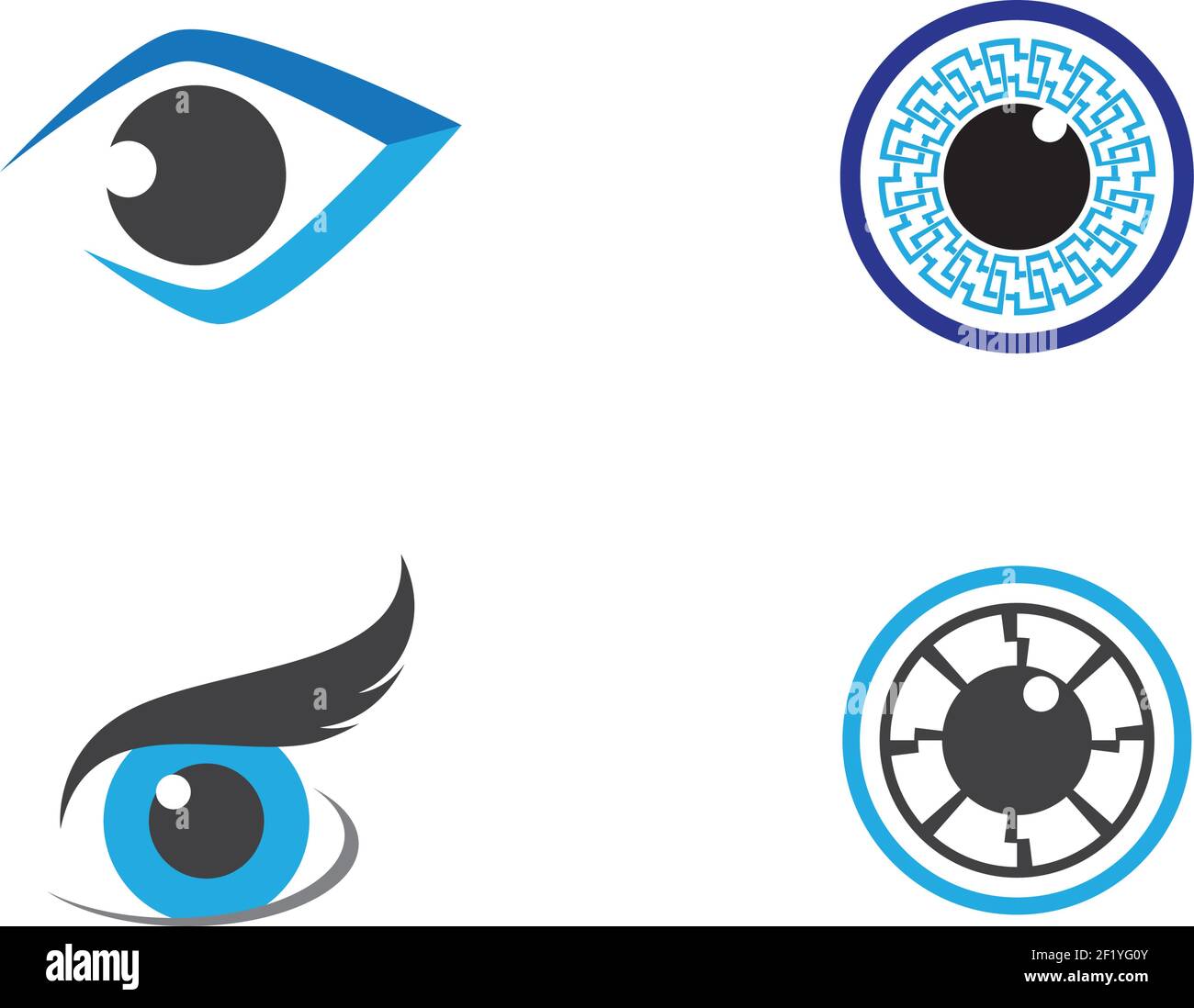 Branding identity corporate eye care vector logo design Stock Vector ...