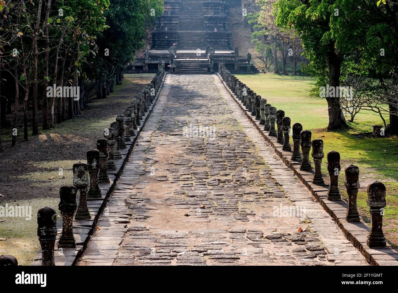 Corridor of stone castle southeast asia Stock Photo - Alamy