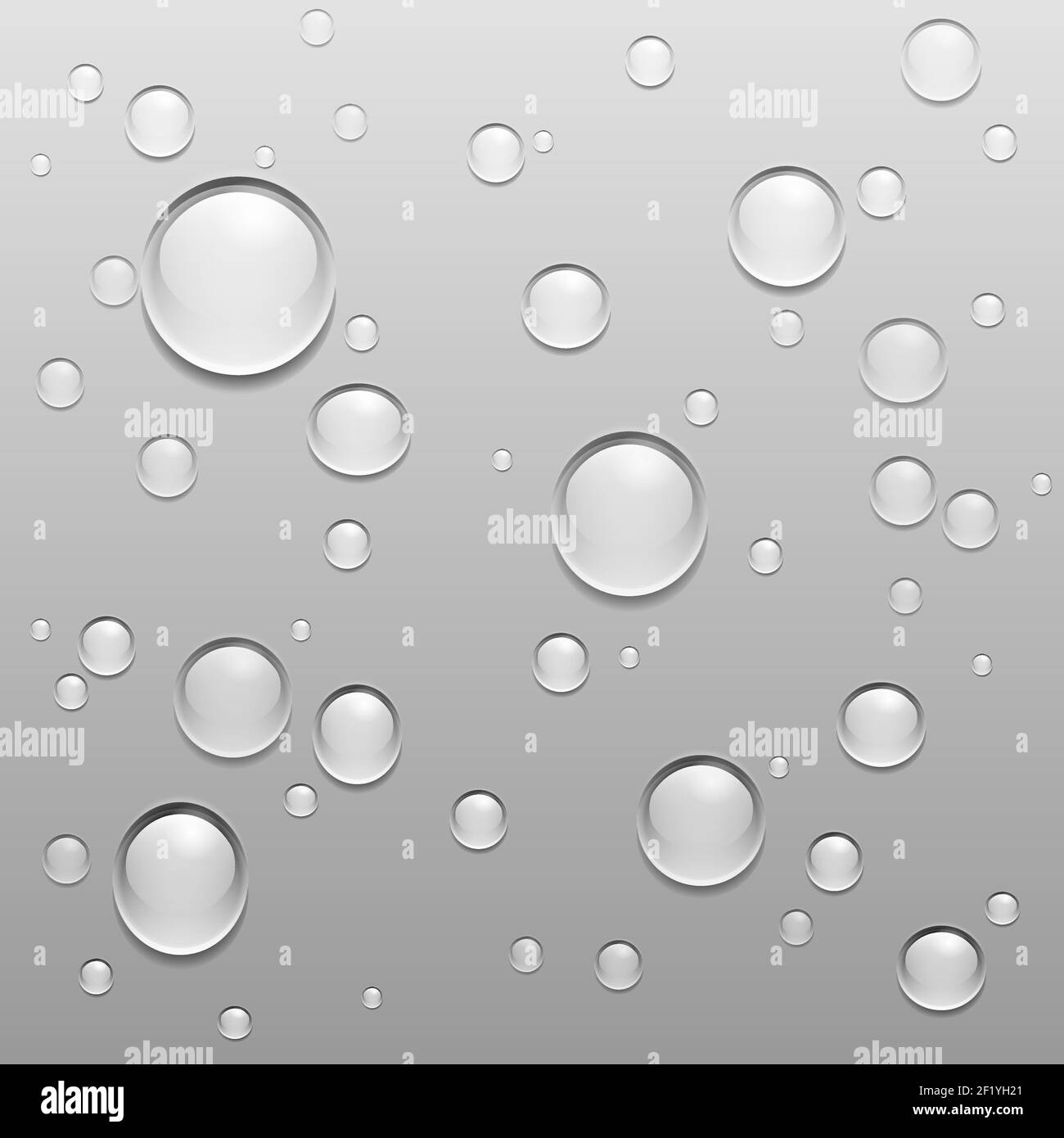 Vector Water Drops Illustration on gray background. EPS10 opacity Stock ...