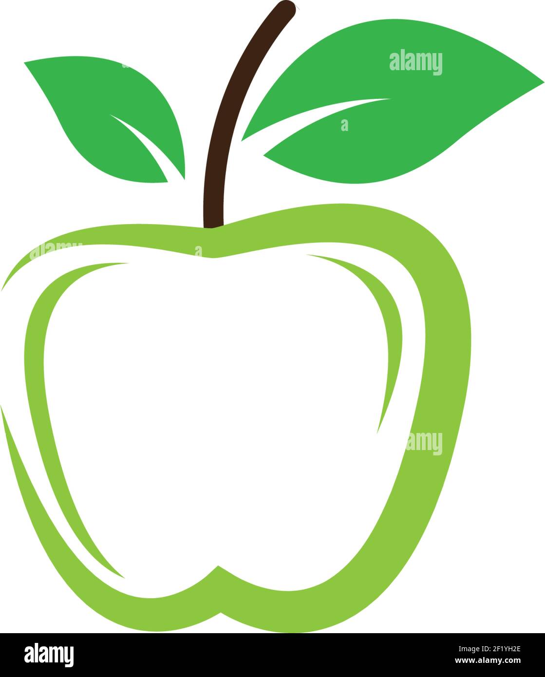 Apple logo template vector icon illustration design Stock Vector Image ...