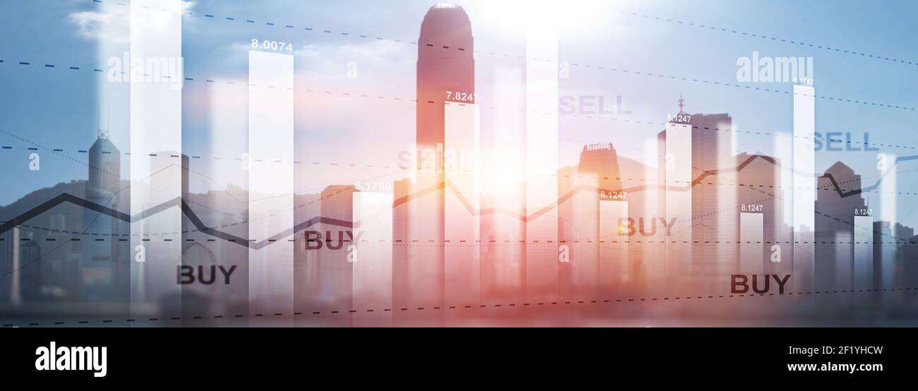Trading Finance stock market graph chart diagram business forex ...