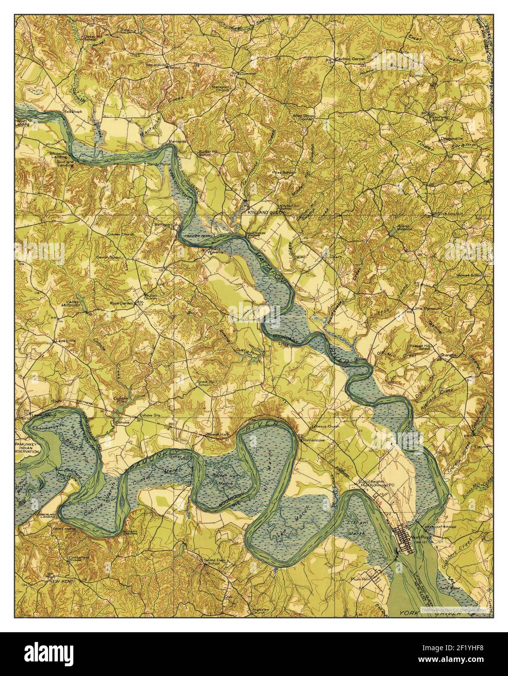 Map of new kent virginia Cut Out Stock Images & Pictures - Alamy